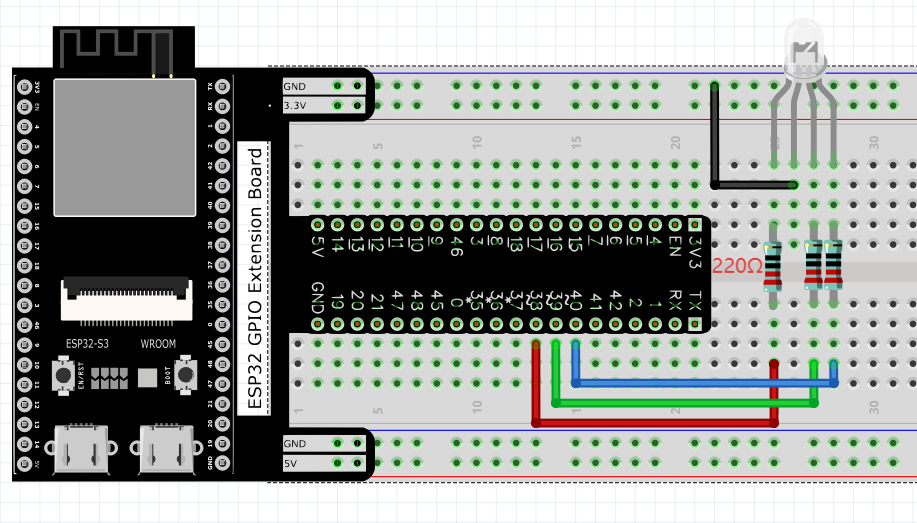 Chapter 5 RGB LED — Super-Starter-Kit-for-ESP32-S3-WROOM documentation